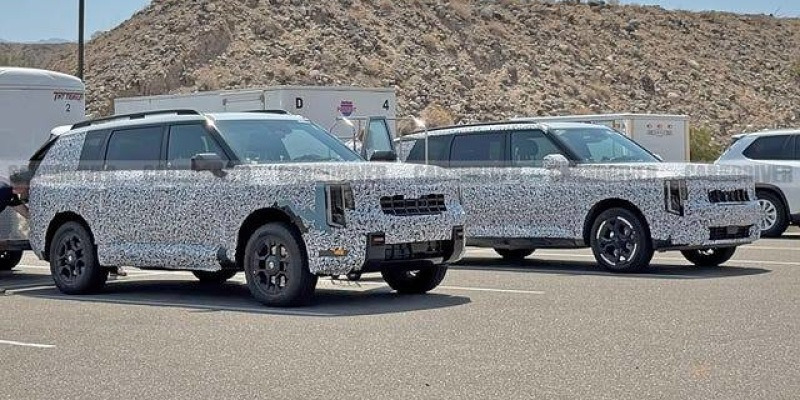 “EV9 느낌 그대로”… 기아 텔루라이드, 스파이샷 포착 | EV-Hotissue