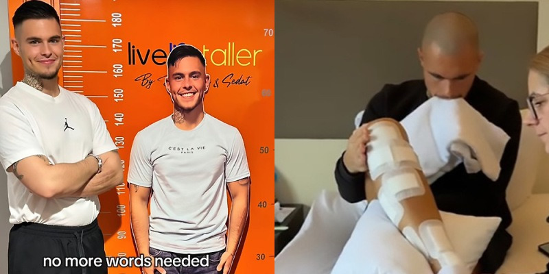 "키 171.5cm→195cm" 다리 연장한 23세 남성 | 가지뉴스