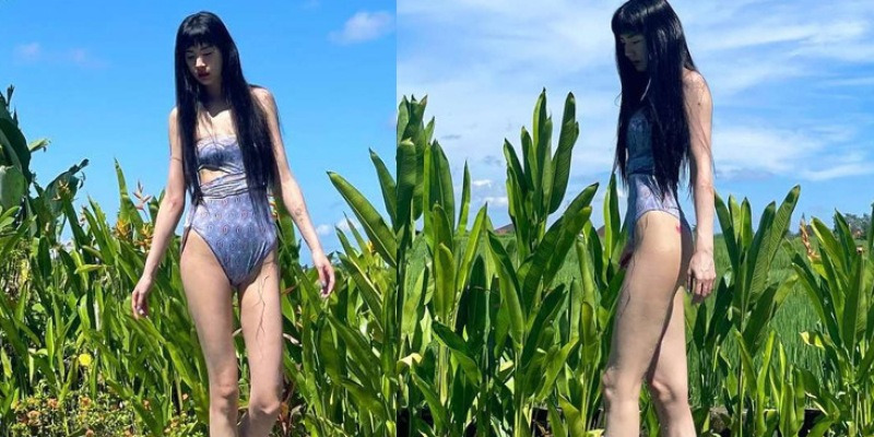 "끝도 없는 다리 길이"수영복 입고 뽐낸 유명 여배우"171cm,48kg" | 포켓뉴스